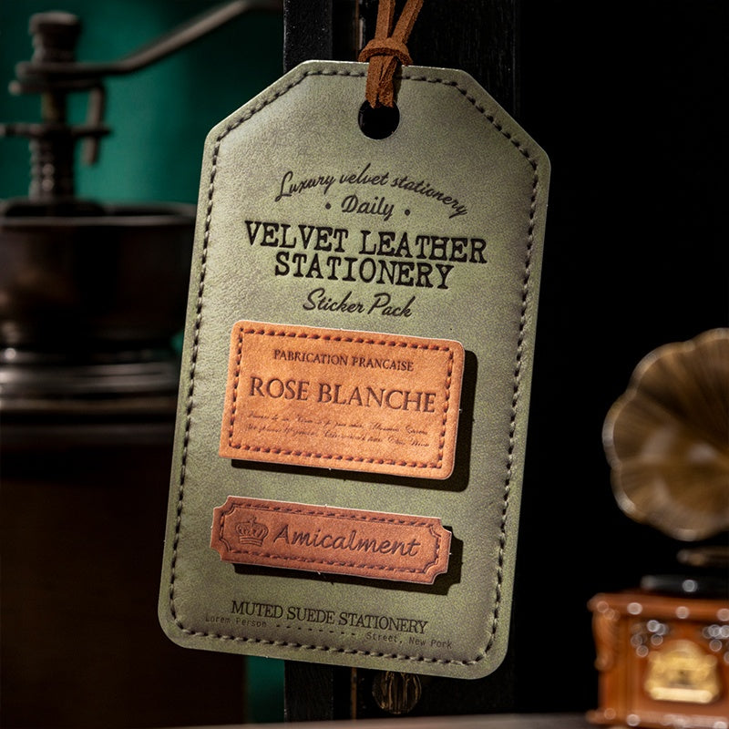 Velvet Letterhead Series Of Stickers