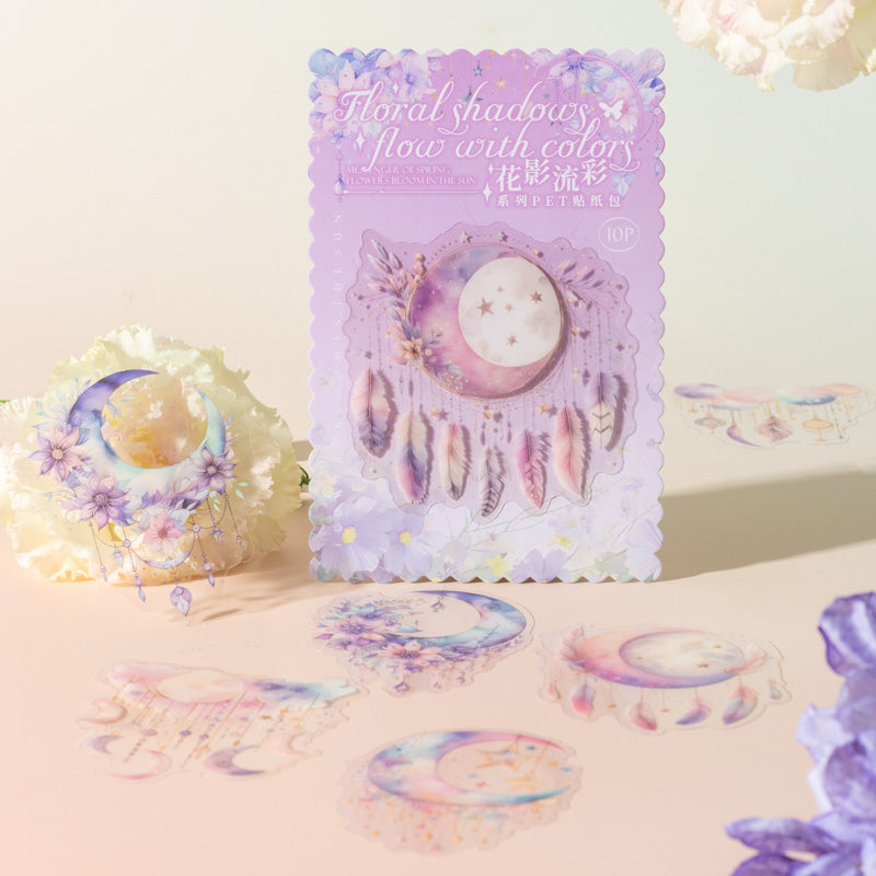 Floral Shadow & Tassel Series - PET Sticker Pack