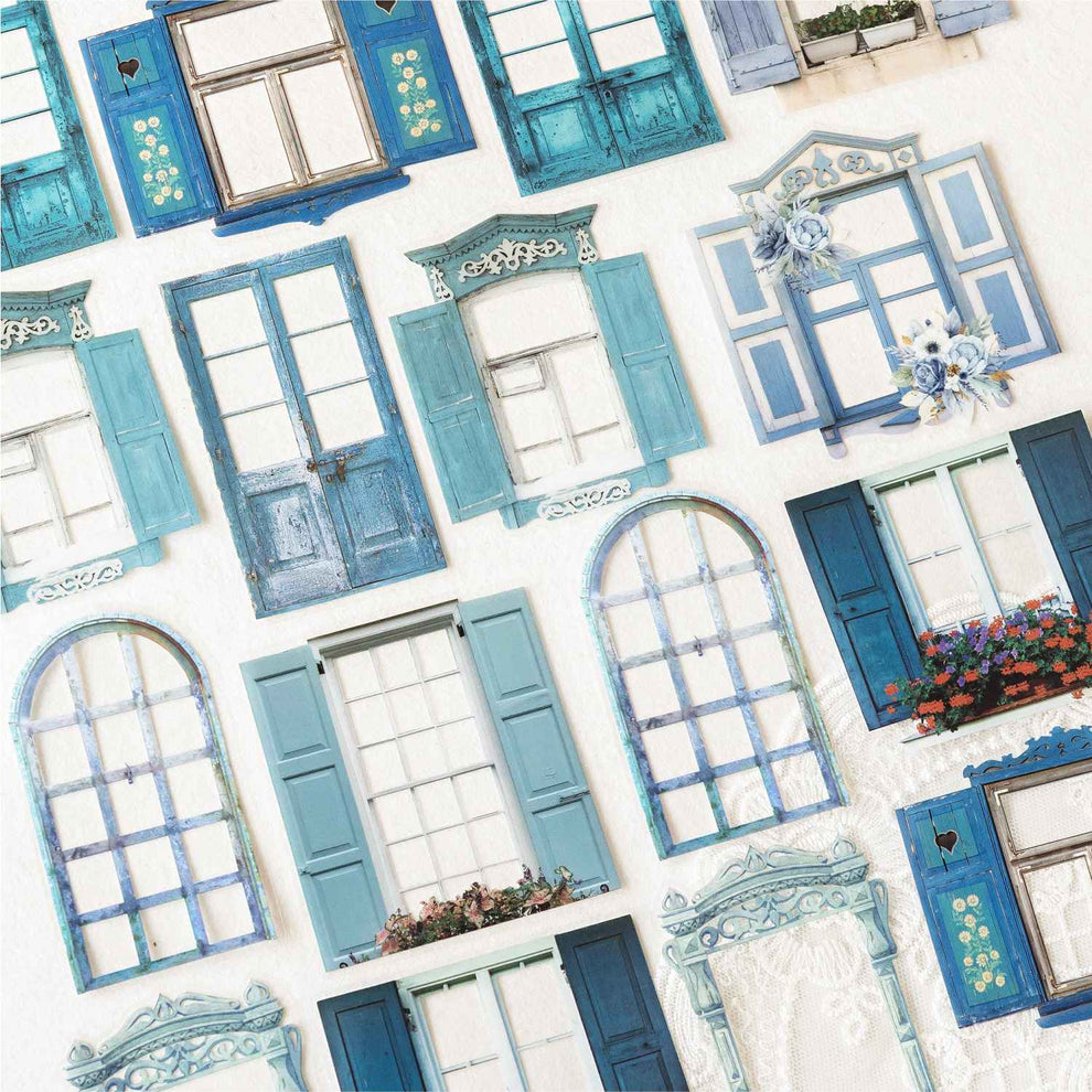 Window Museum Series Vintage Window Scenery Sticker Pack