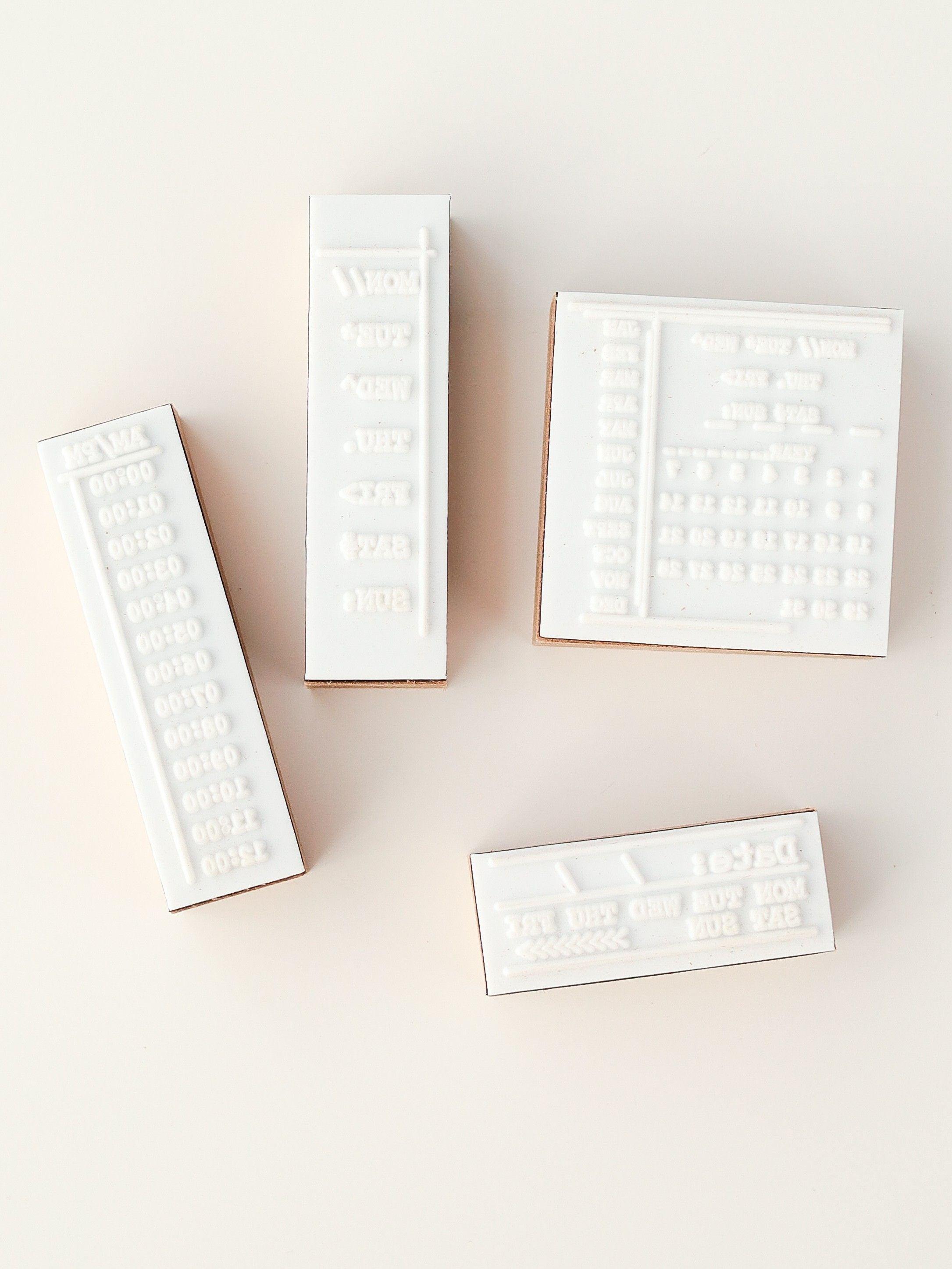 Time To Plan Wooden Weekly And Digital Ledger Seals, Ledger Diy Seal P